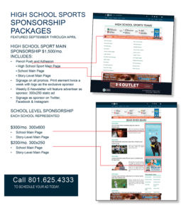 High School Sports Sponsorship Packages | MORE+